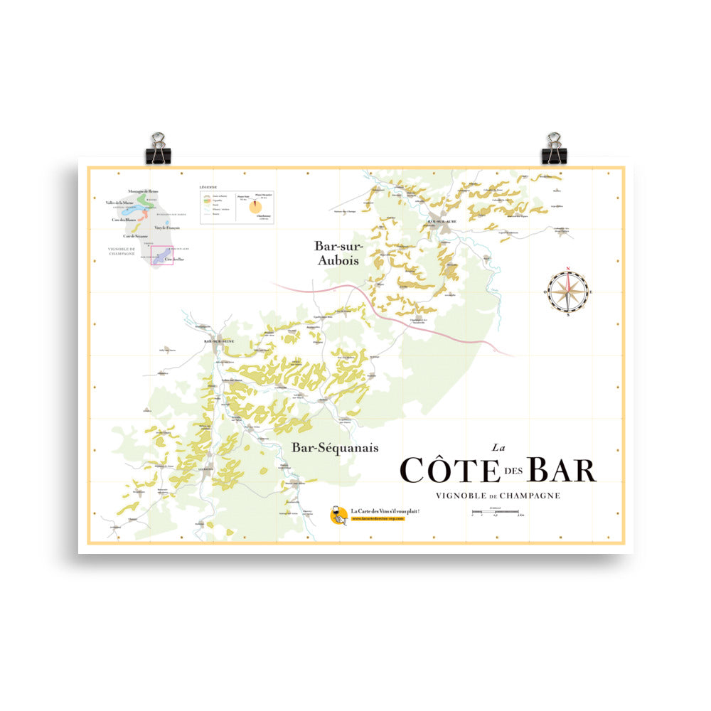 La Côte des Bar - Champagne – La Carte des Vins s'il vous plaît